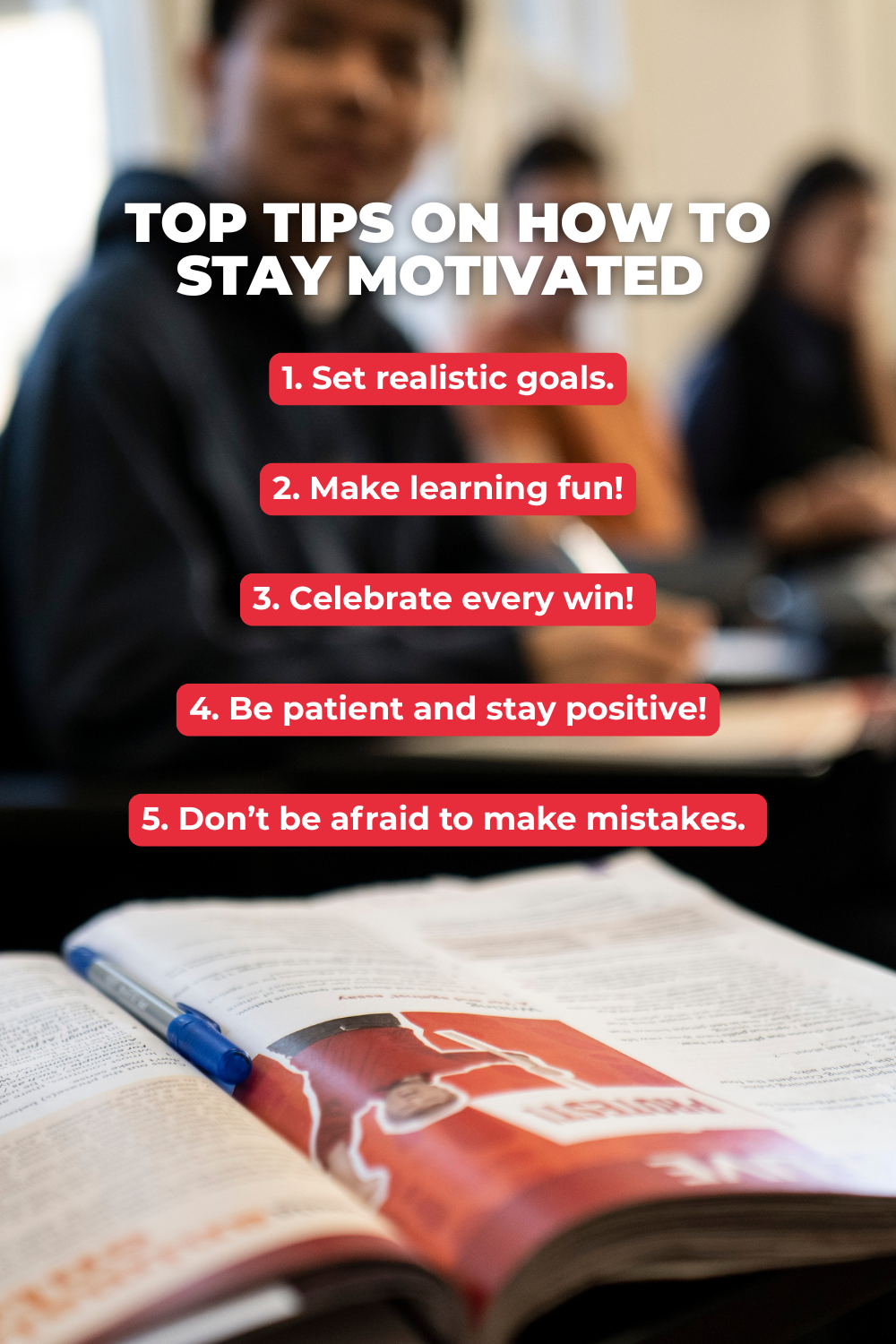 Top tips on how to stay motivated while learning English | Speak Up London